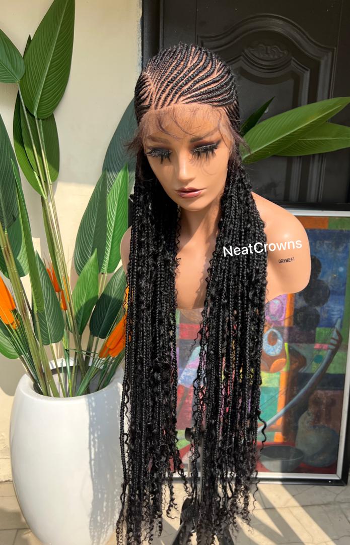 Bohemian cornrow wig – NeatCrowns