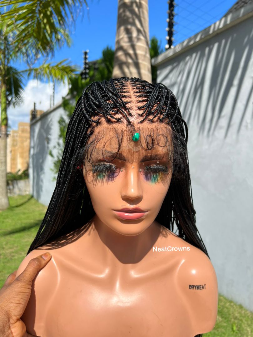 SALES 38 inches ready to ship full lace Micro Knotless braids – NeatCrowns