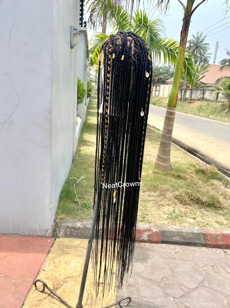 50 inches Knotless Braids Wig – NeatCrowns